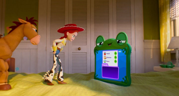 Toy Story 5: Toys battle tablet for attention