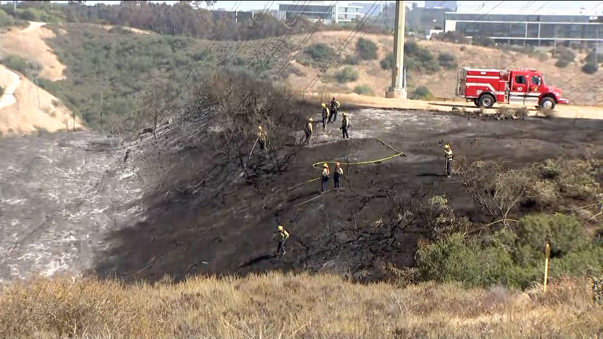 Firefighters stop forward progress of Sorrento fire | 4 p.m. update