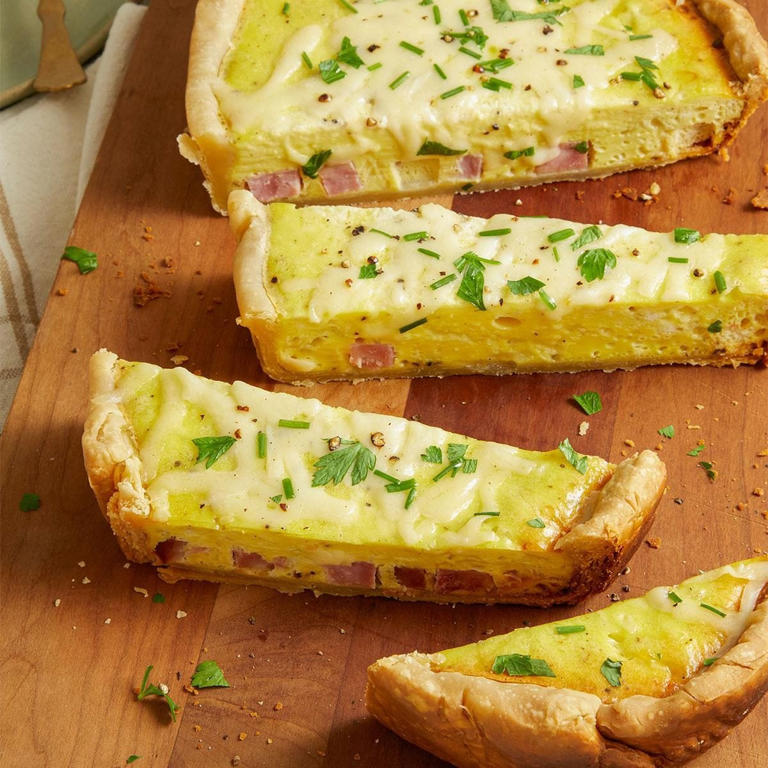 Slow-cooker ham and gruyere quiche