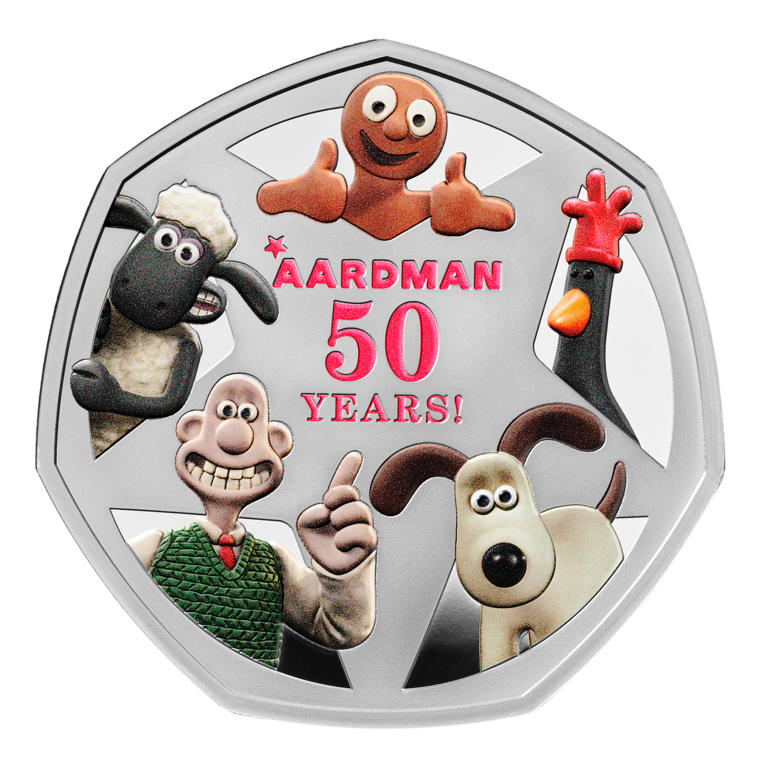 New Wallace and Gromit 50p coin released to mark 50 years of Aardman