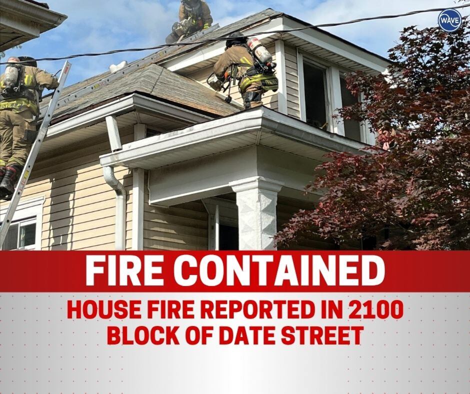 Louisville crews put out Date Street house fire; residents displaced
