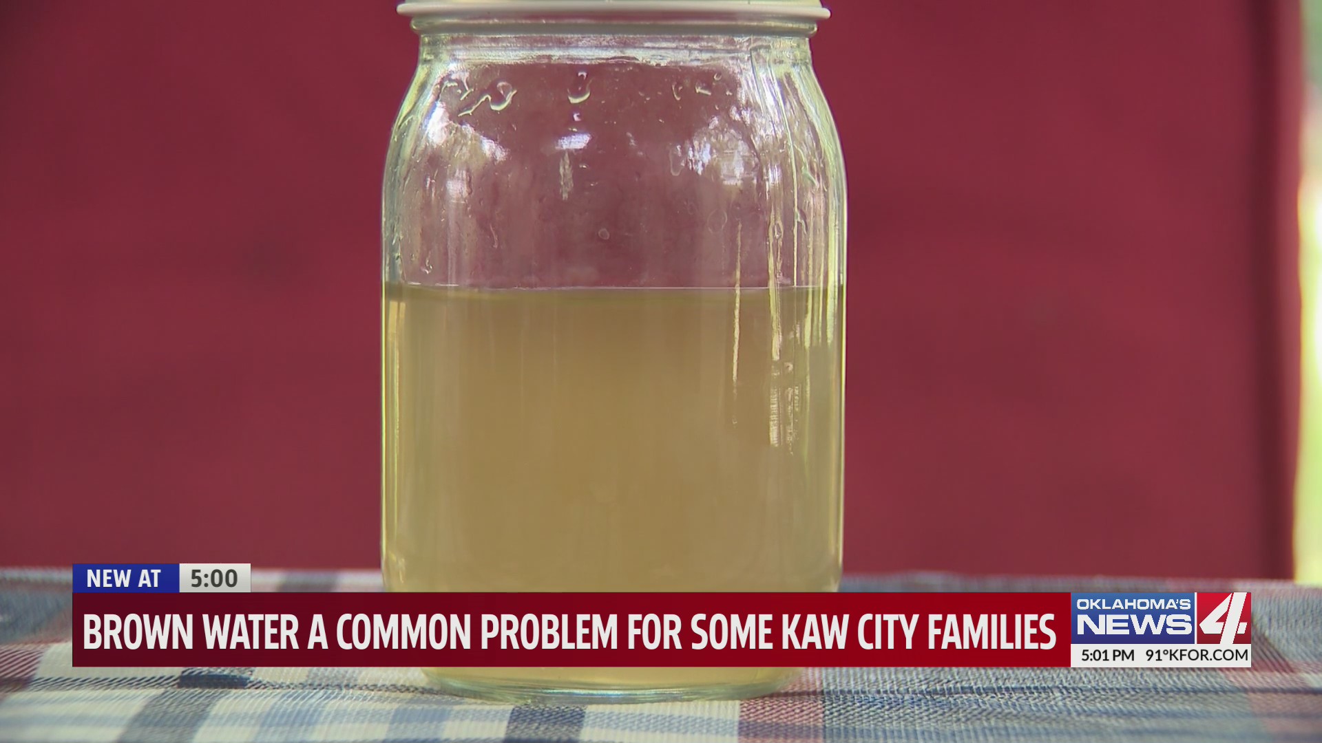 Brown water a common problem for some Kaw City families