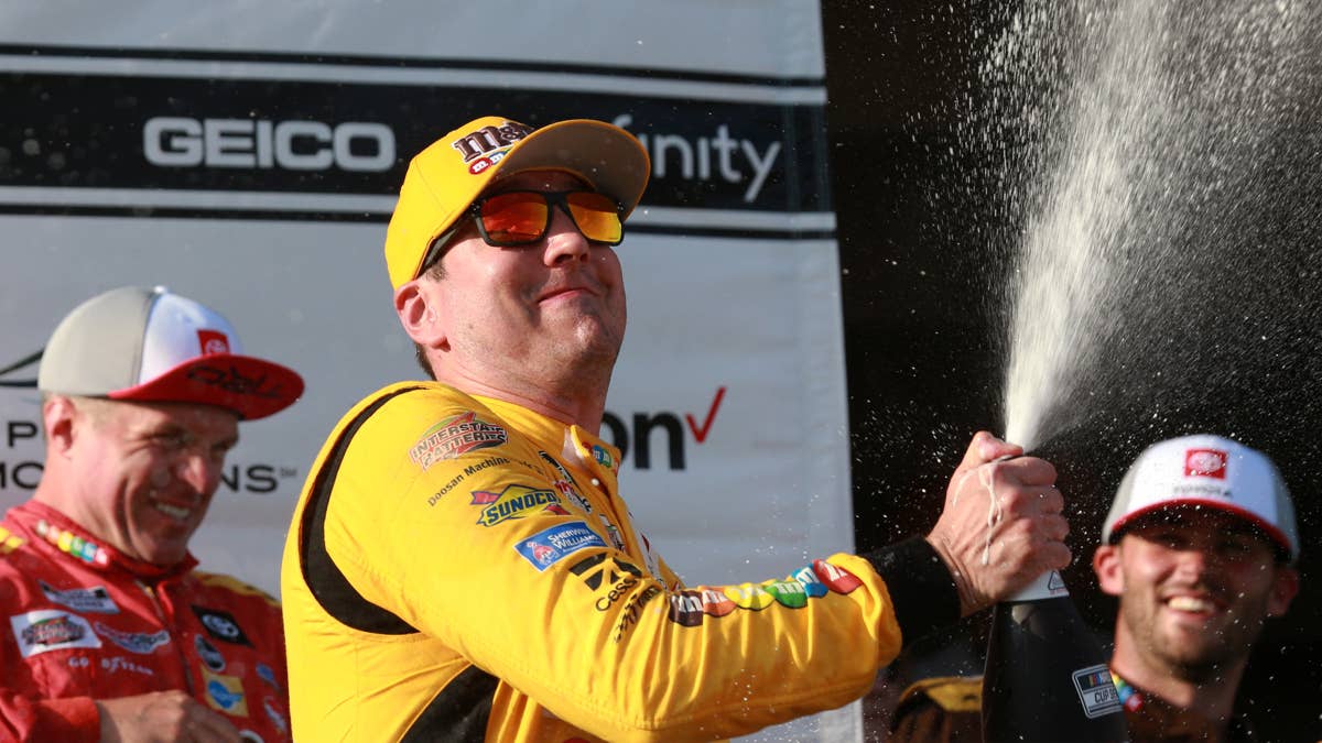 Pocono Raceway honoring Kyle Busch with special finish line design
