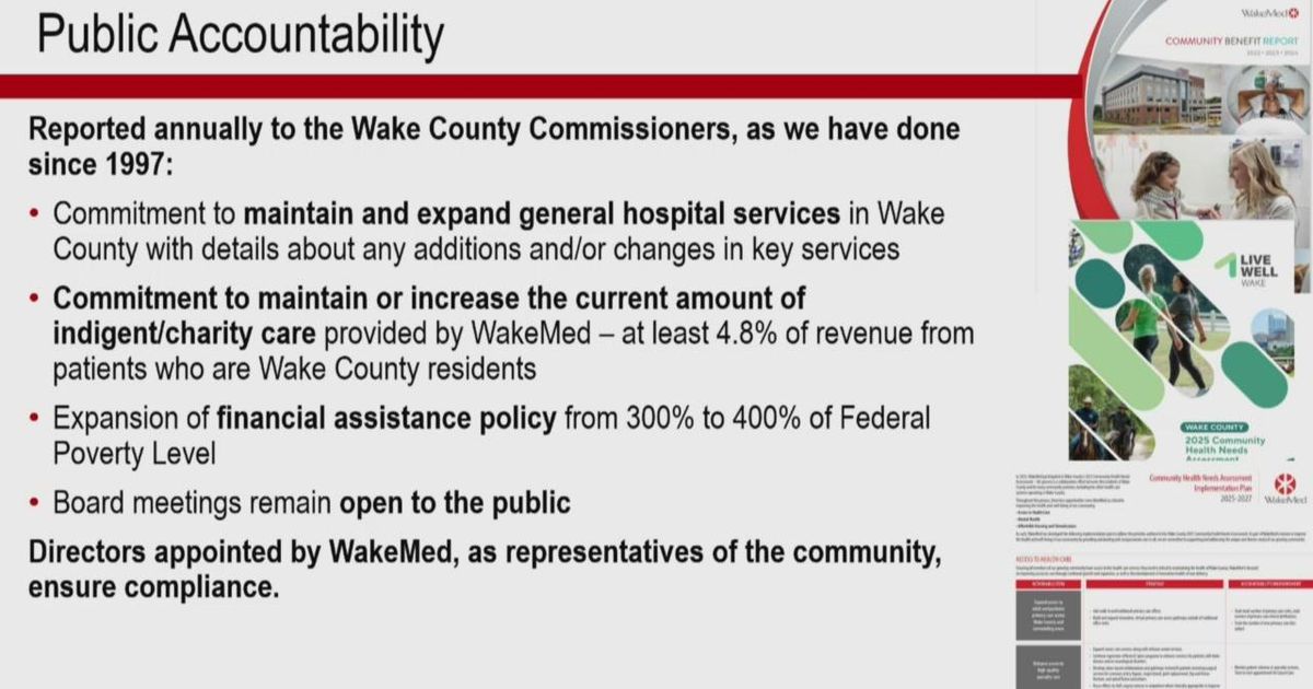 WakeMed, Atrium execs make merger case to Wake County officials
