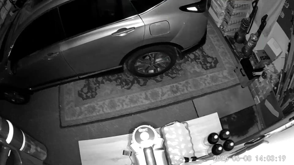 Viewer submitted video shows shaking on a garage security camera in ...