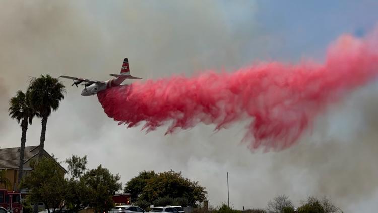 Fire crews stop brush fire in San Diego's Sorrento Valley, evacuation ...