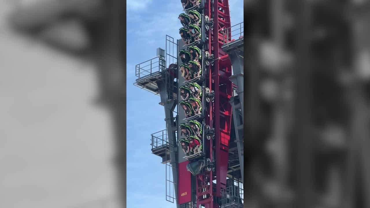 Riders stuck at peak of 160-foot Cedar Point roller coaster