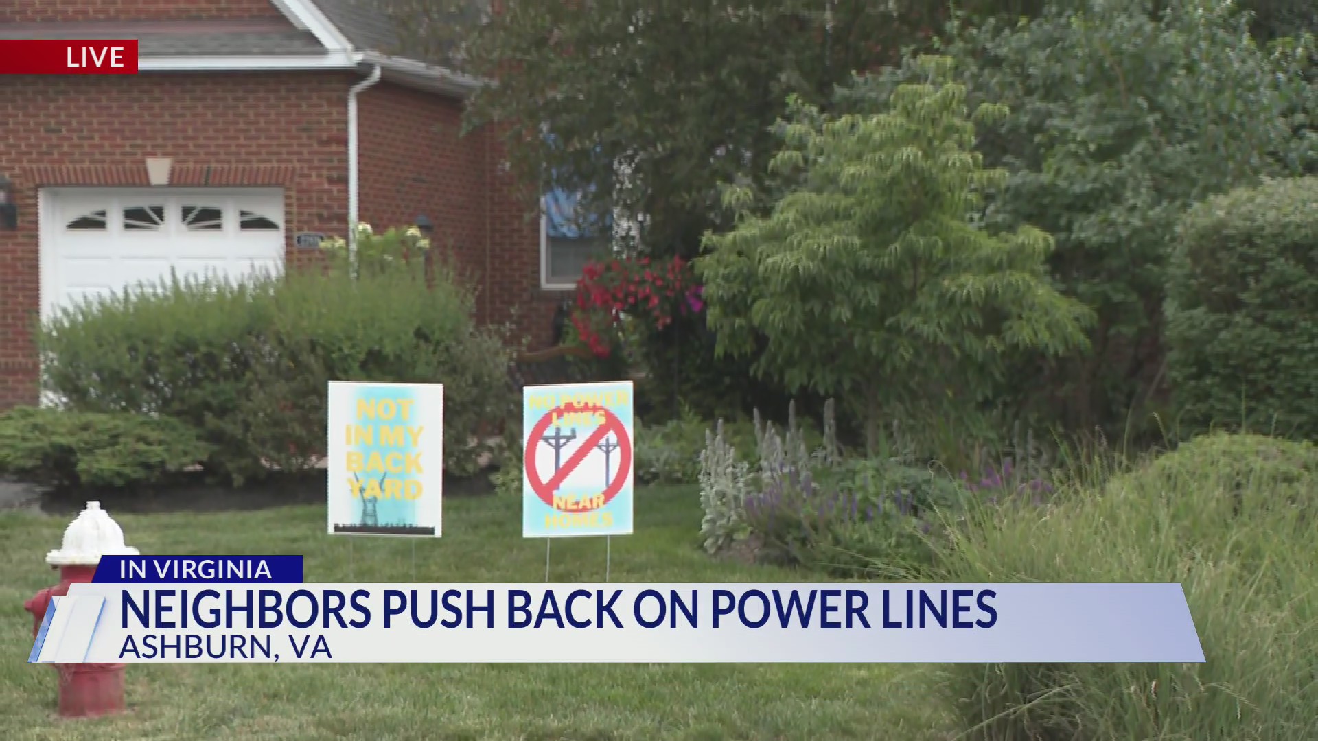 Ashburn neighbors push back on proposed power line plan