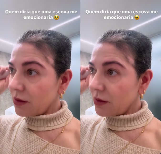 Mãe de Lucas Lucco se emociona ao ganhar escova de cabelo: já me ...
