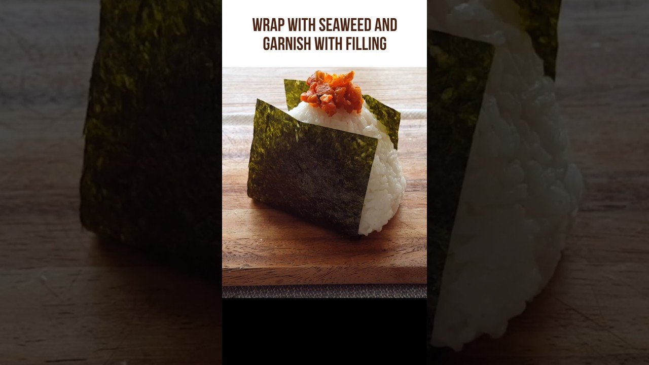 Bacon kimchi onigiri in 5 minutes! #onigiri