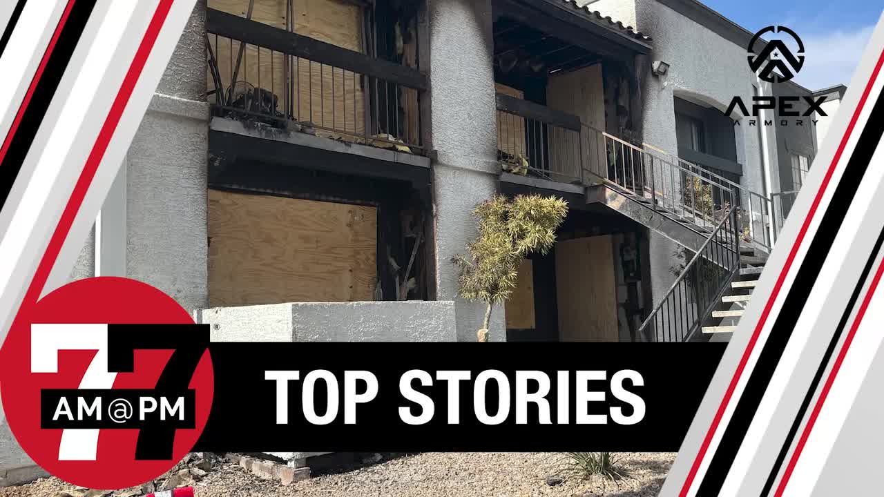 2 children in critical condition after fire at Las Vegas apartment