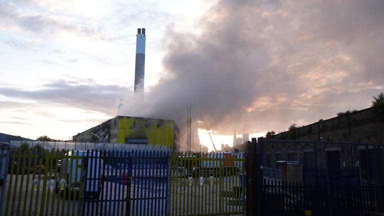 Recycling centre fire brought under control