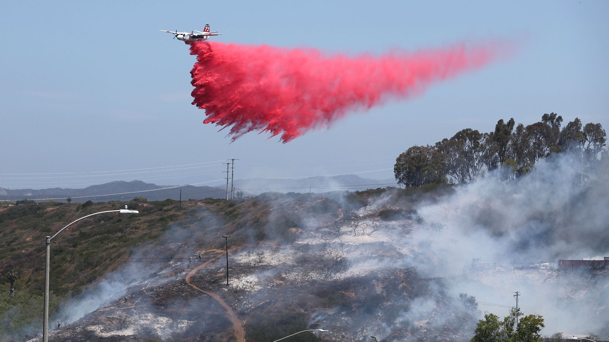 Fire near Oceanside Airport reported 80% contained, evacuation orders ...