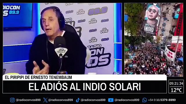 Tenenbaum fulminó a Milei por rechazar un homenaje al Indio Solari ...
