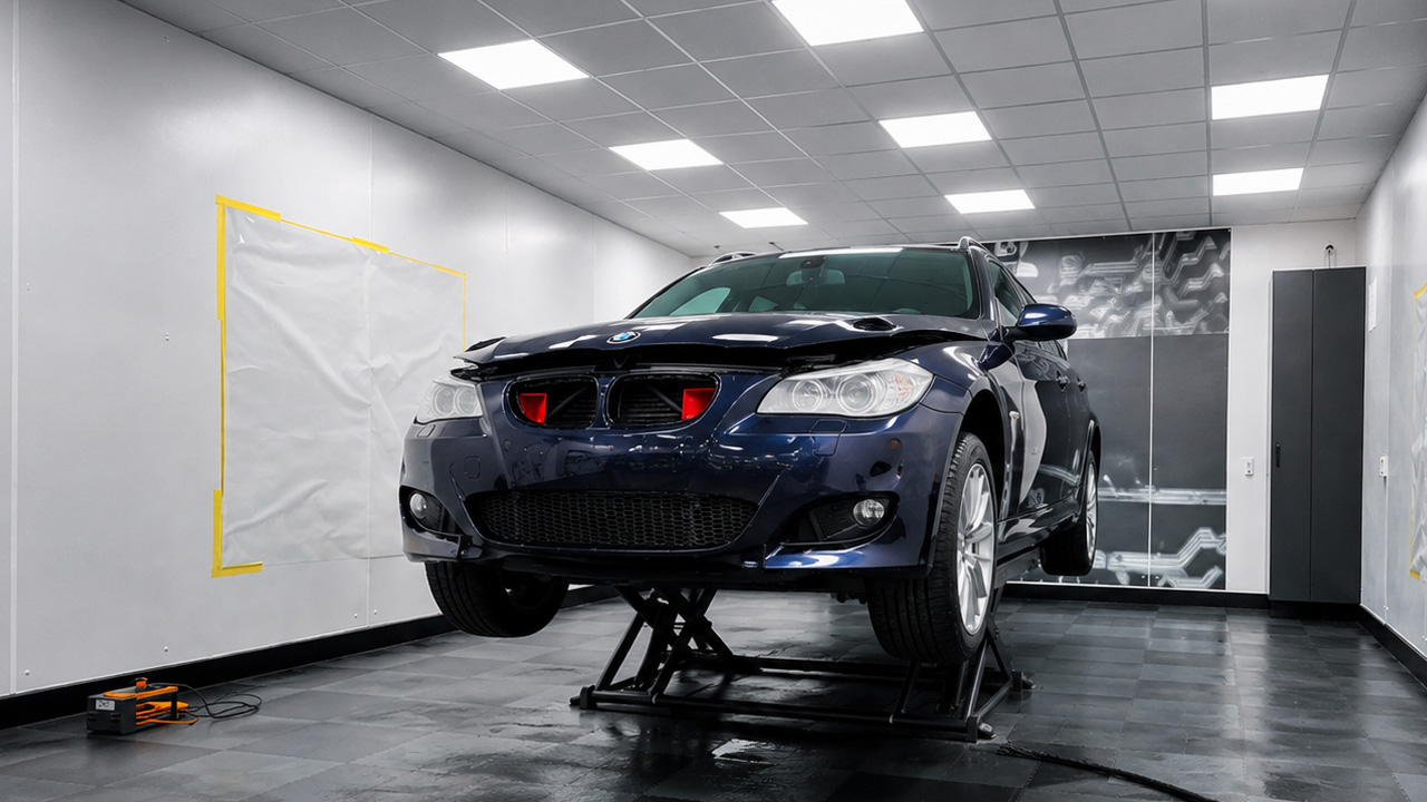 A rare BMW M5 estate faces detailing trouble