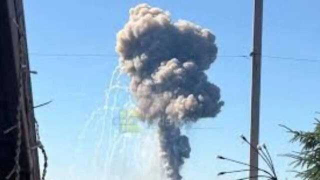 Explosion rocks Russian ammunition depot in Belgorod amid ongoing conflict