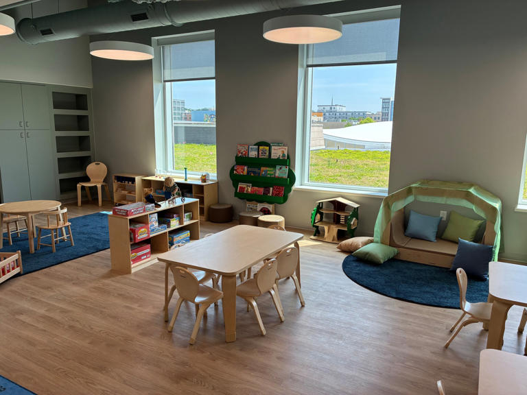 First-of-its-kind childcare center opens inside Grand Rapids bus station