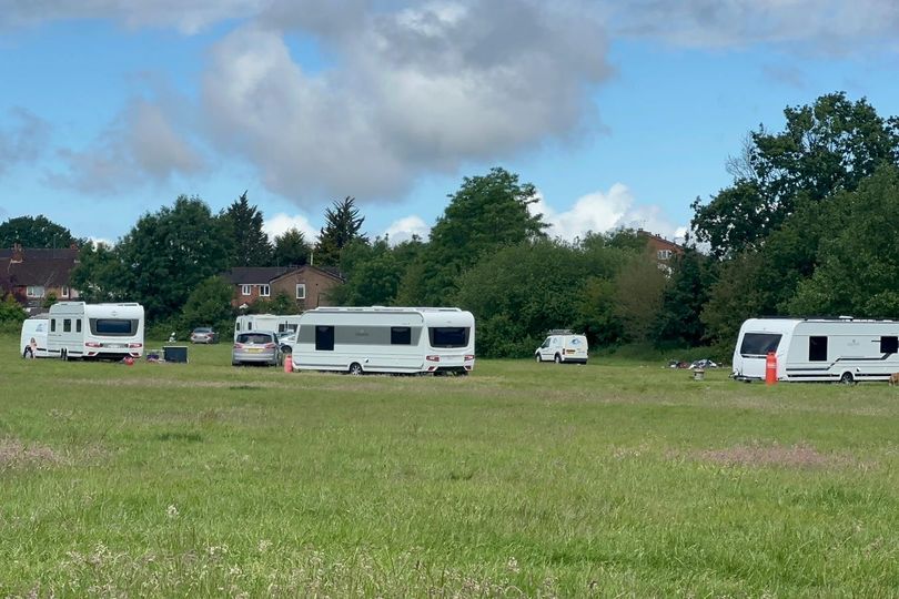 Travellers set up new camp in Birmingham park