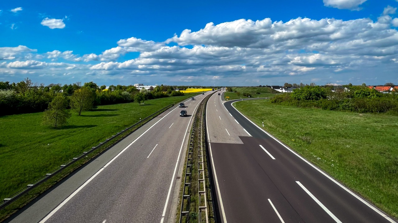 At highway speed driving straight up, you would reach space in under an ...