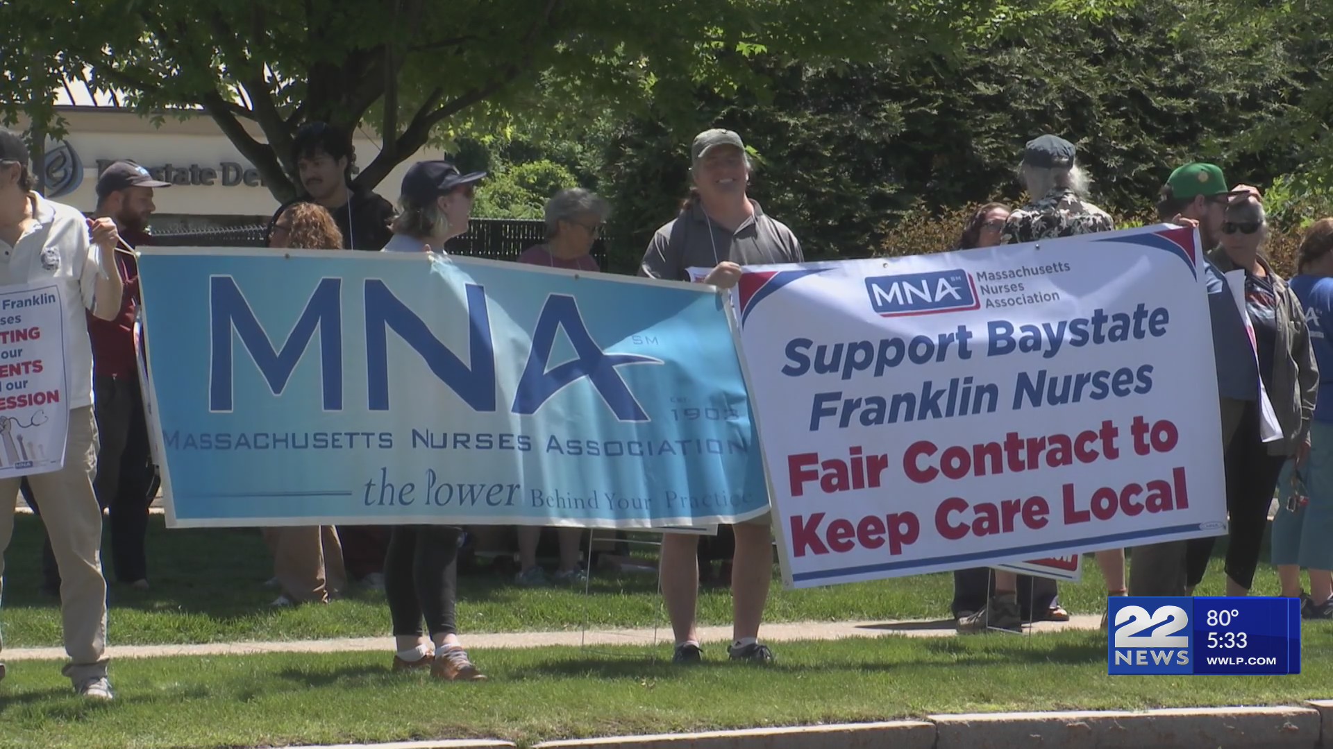 Baystate Franklin nurses rally for fair contract, reject terms
