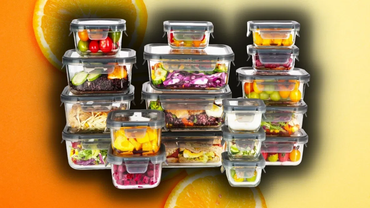 Recipientes de vidrio herméticos para cocina: el set de 36 piezas con ...