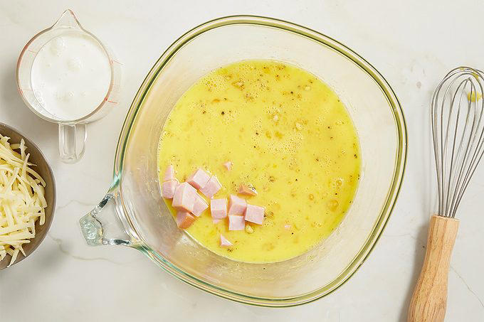 Slow-cooker ham and gruyere quiche