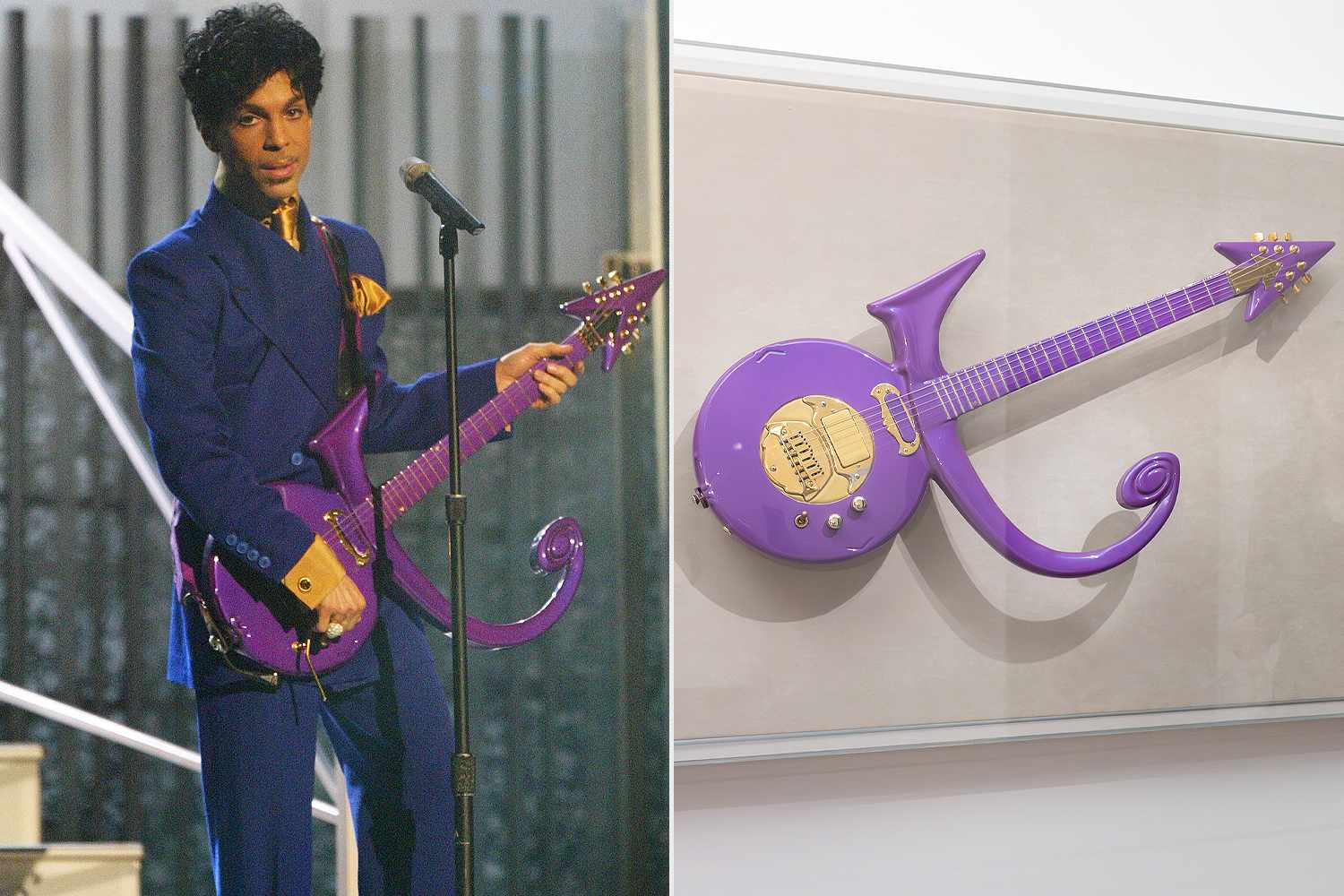 Prince's love symbol guitar hangs in the Metropolitan Museum of Art as ...