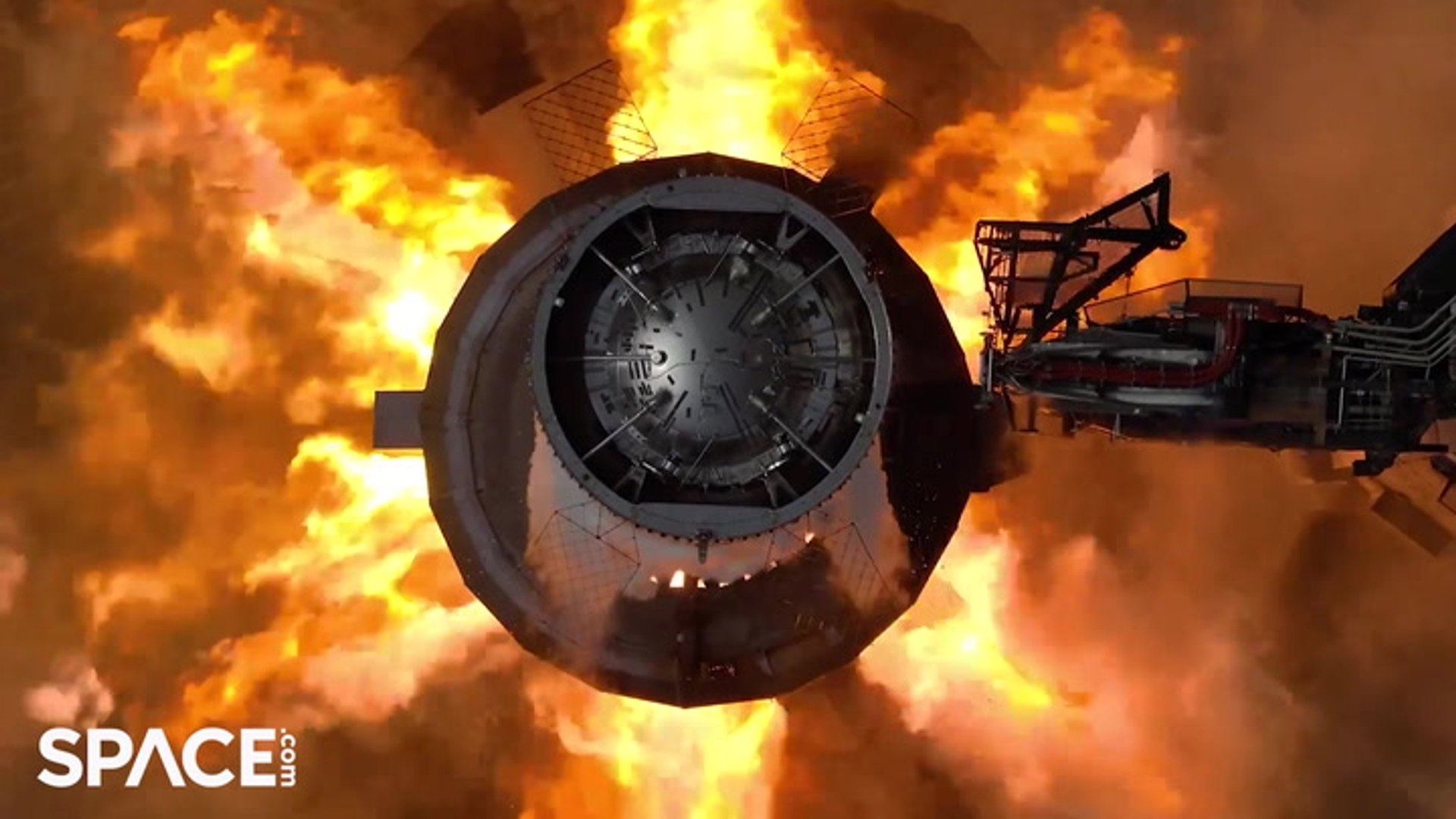 Amazing footage shows SpaceX firing up Starship Super Heavy booster in ...