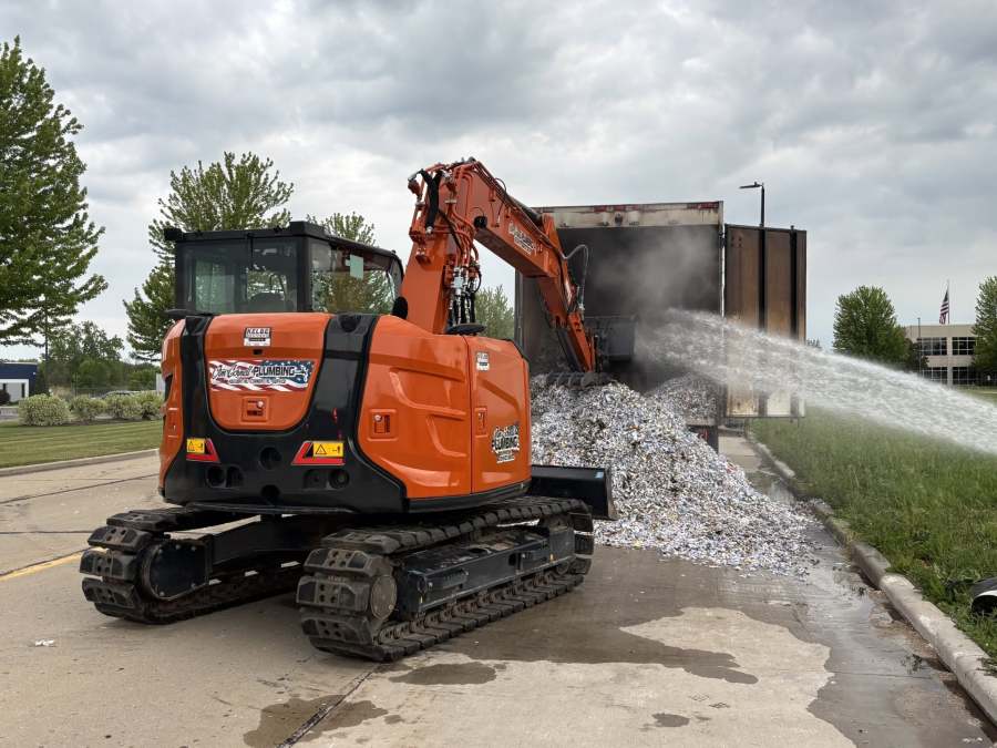 Shredded paper truck fire in De Pere put out with assistance of local ...