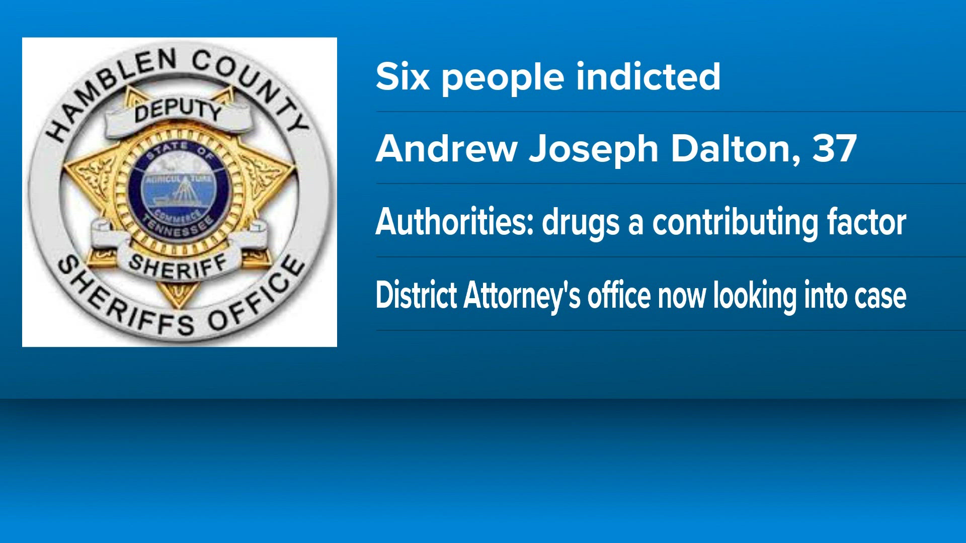 Six indicted in 2022 inmate overdose death at Hamblen County Jail
