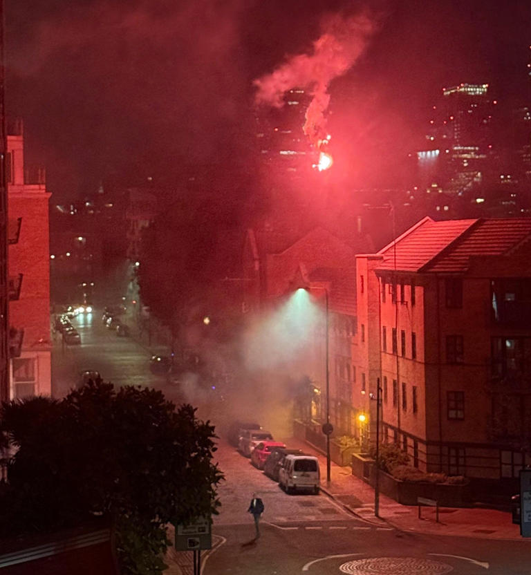 Hundreds of red flares wreak fiery carnage leaving Londoners feeling ...