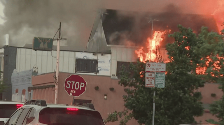 Crews responding to large structure fire in Highlands area