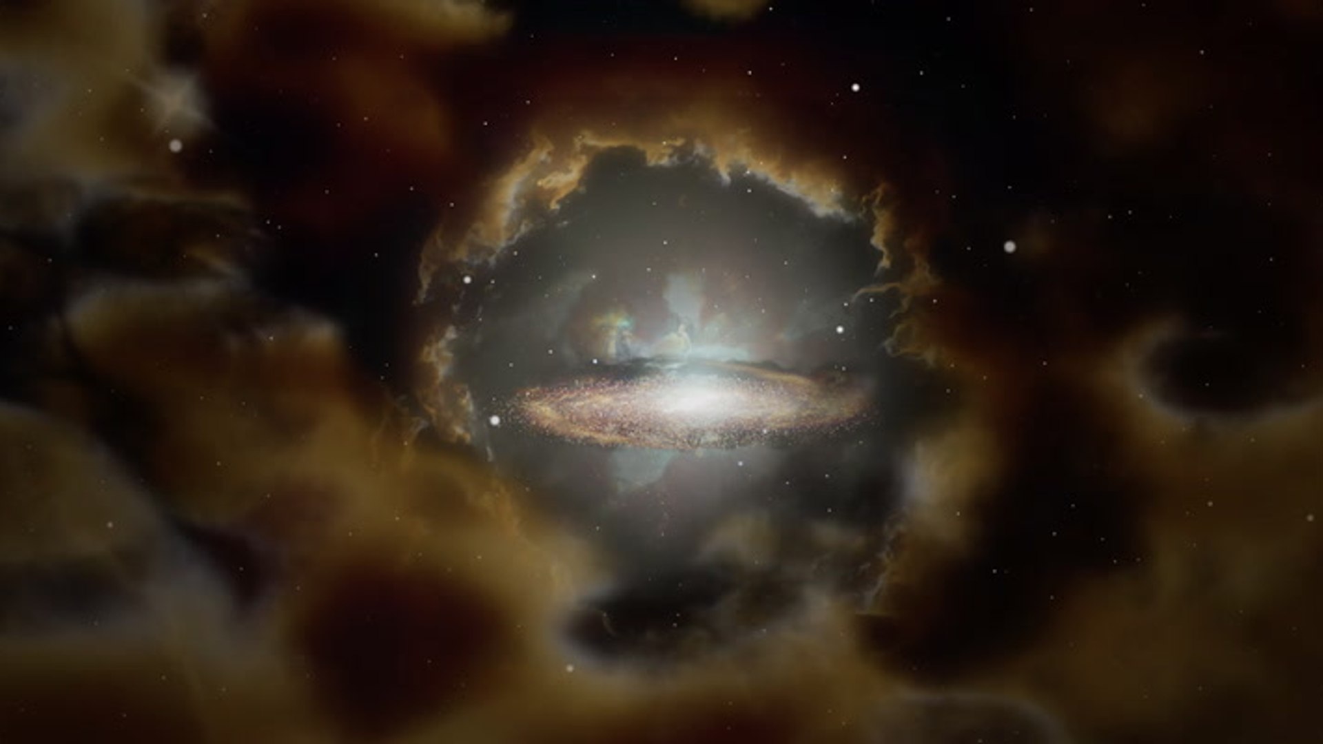Massive disk found in early universe challenges galaxy formation theories