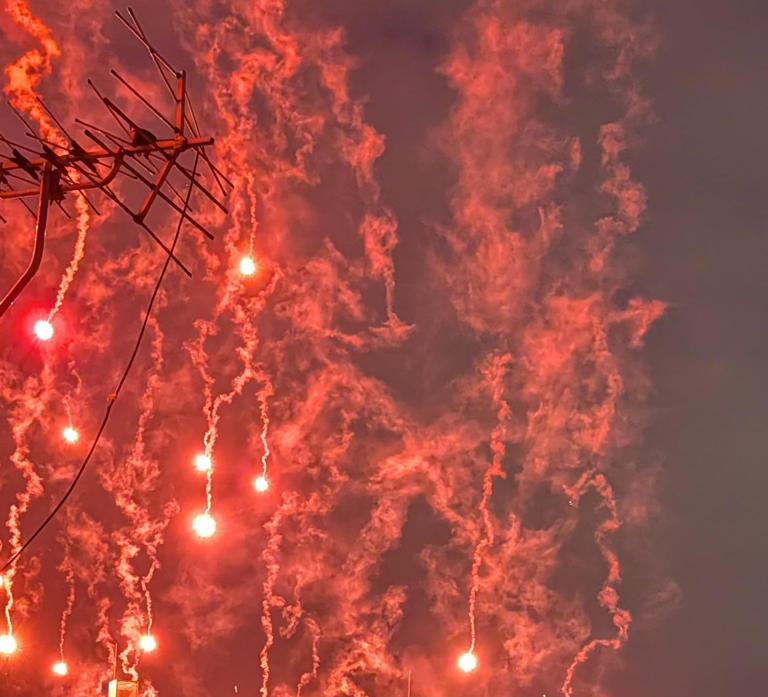 Hundreds of red flares wreak fiery carnage leaving Londoners feeling ...