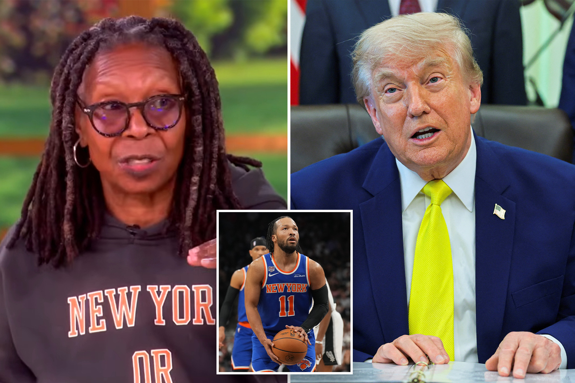 ‘The View’ host Whoopi Goldberg offers rare defense of Trump: ‘Anybody ...