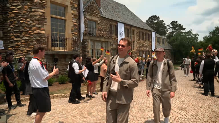 Germany arrive at base camp in North Carolina ahead of World Cup