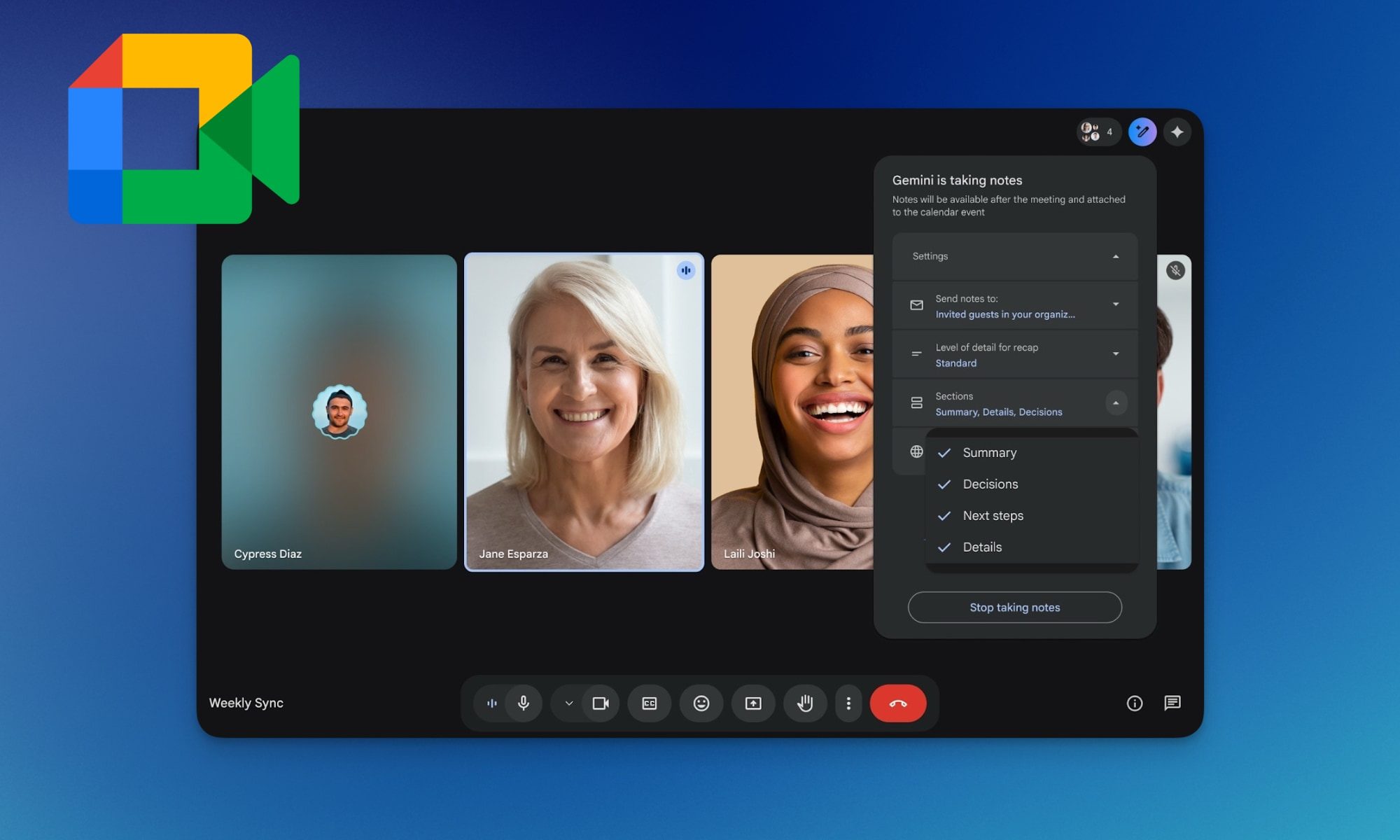 Google Meet’s AI note-taker now lets you customize your meeting notes ...