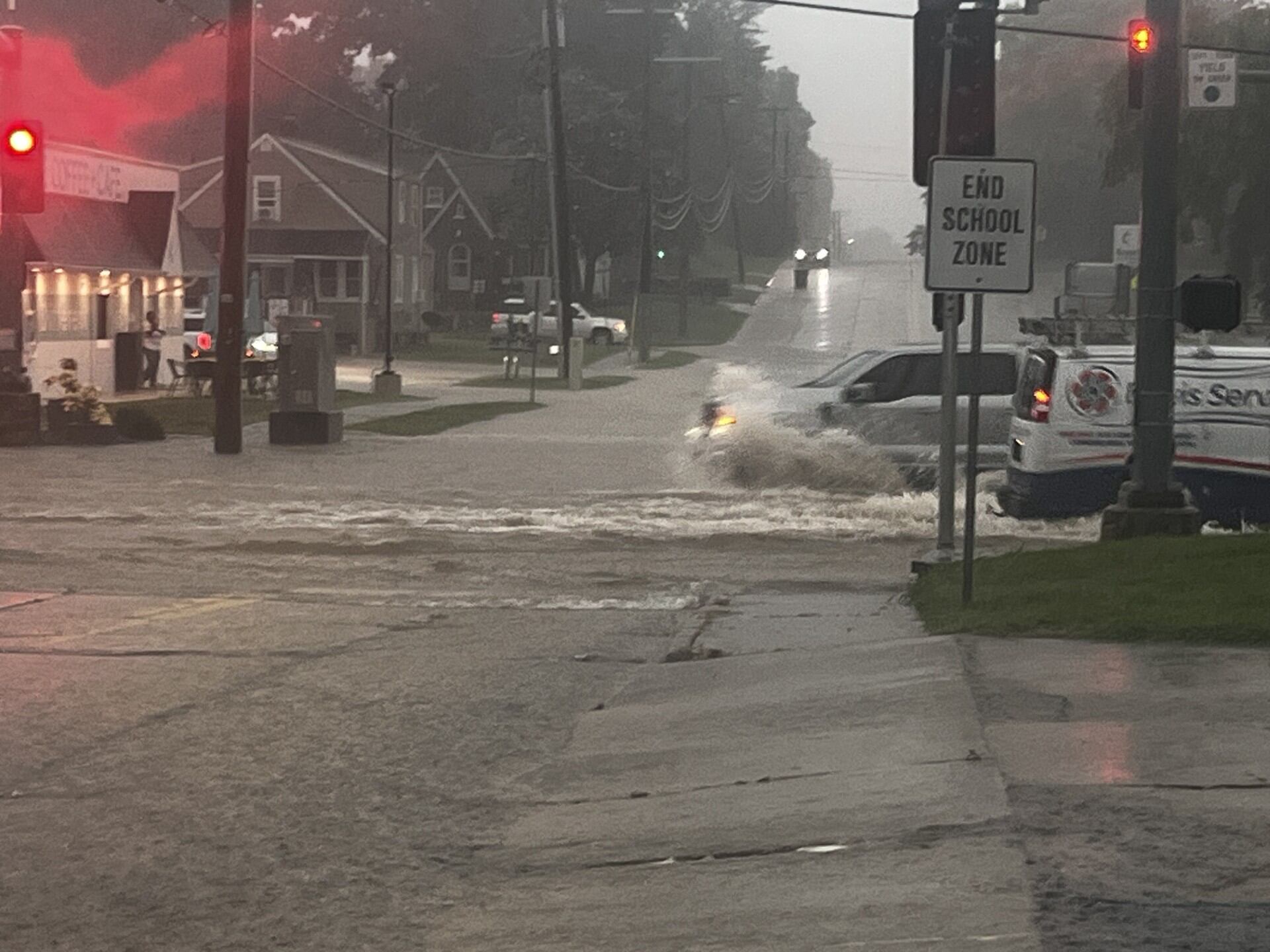 Flash flooding reported in the Heartland after heavy rain