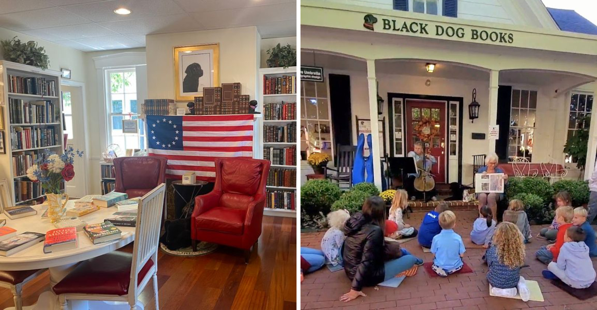 This whimsical Indiana village bookstore has secret rooms hidden inside
