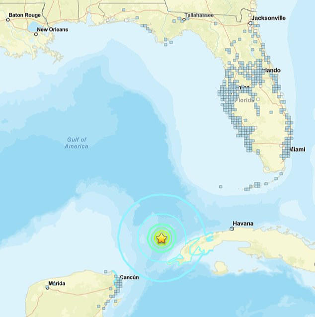 Major earthquake in the Gulf of America sends shockwaves to Florida