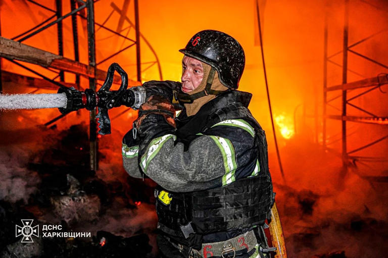 Ukrainian strikes set off fires at oil facilities in Russia and Crimea