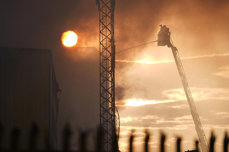 Recycling centre fire brought under control