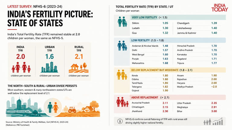 Elon Musk flags declining fertility in India. What's driving the dip ...