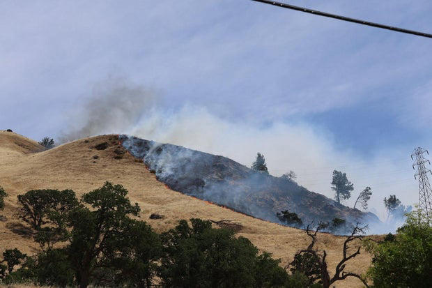 Wildfire near Winters burns 361 acres along Highway 128