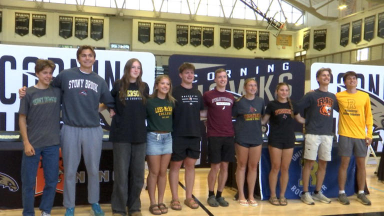 Corning signs ten to the collegiate level, full photo gallery