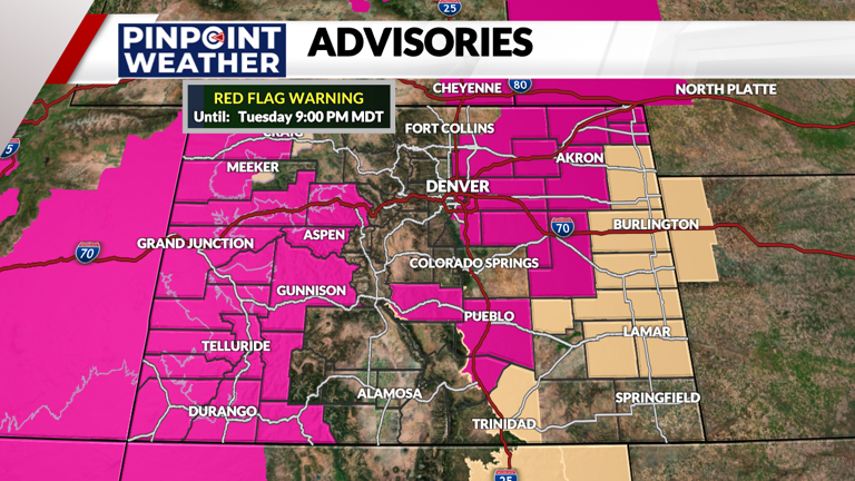 Denver weather: Storms clear ahead of high fire danger