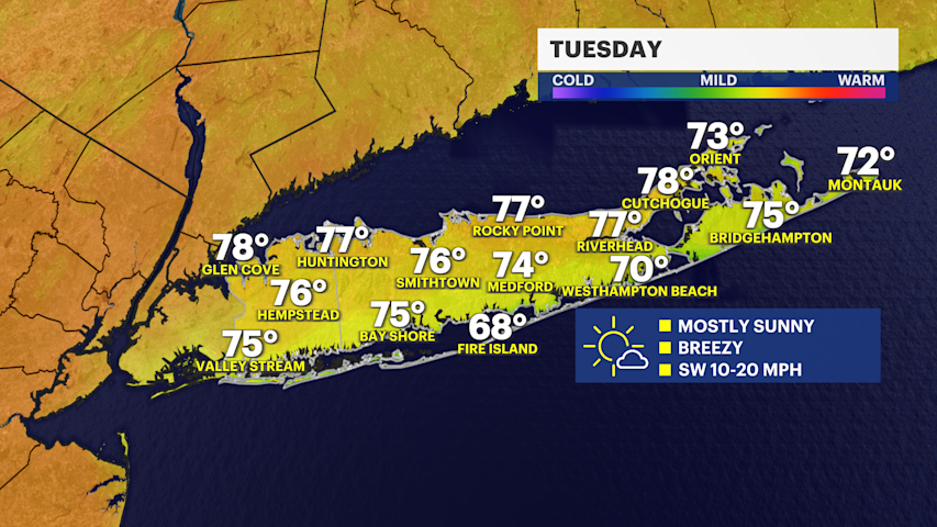 Nice weather Tuesday with spotty midweek showers and warmer weather on ...