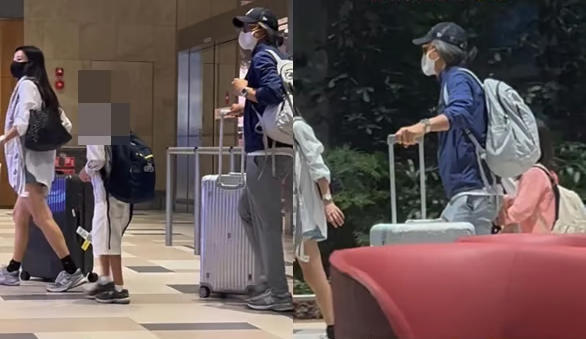Vợ chồng Bae Yong Joon đưa hai con đi du lịch Singapore