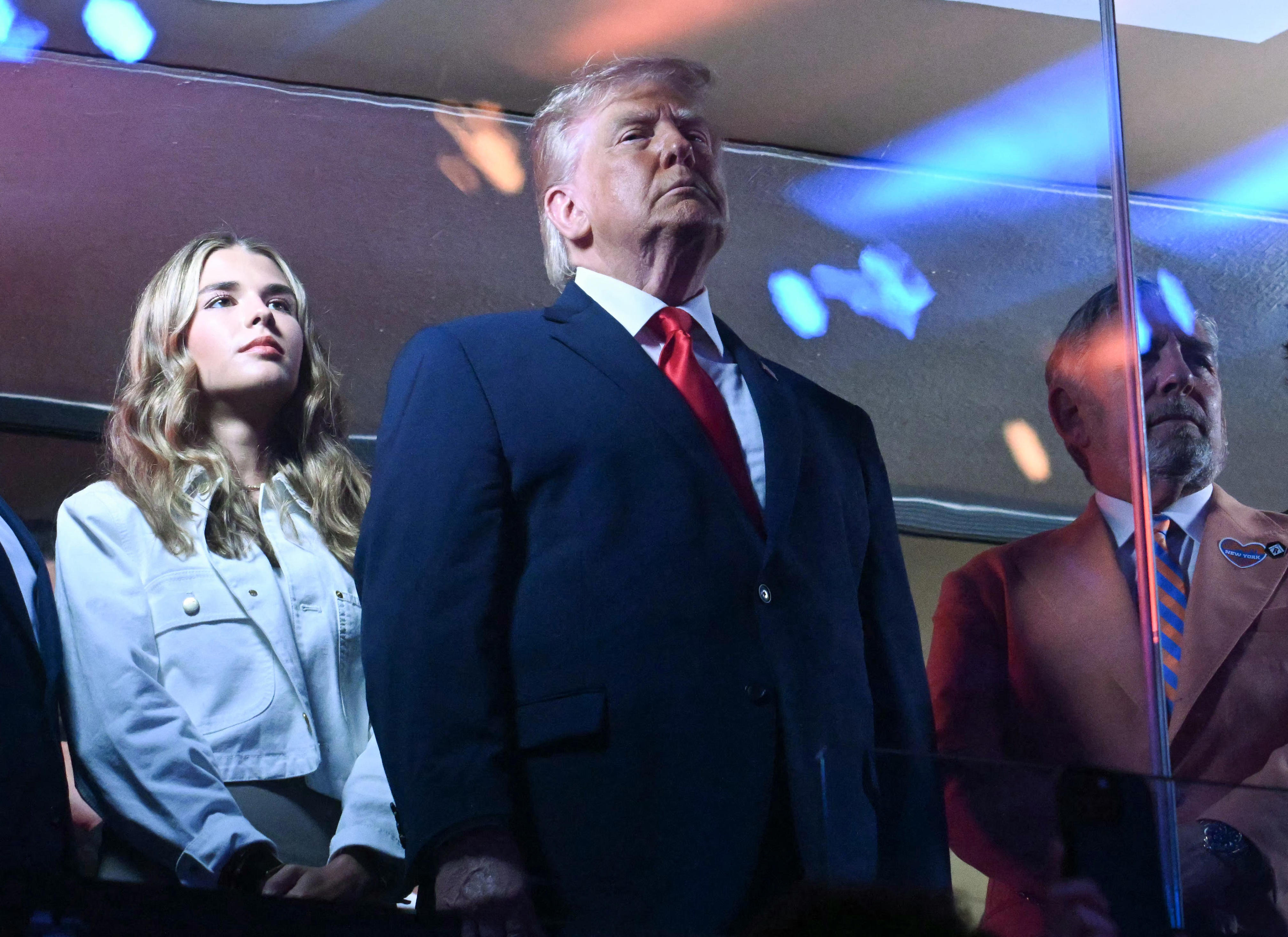 President Trump attends Knicks' NBA Finals game at Madison Square Garden
