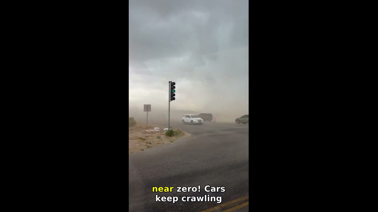 Epic dust storm hits New Mexico roads!